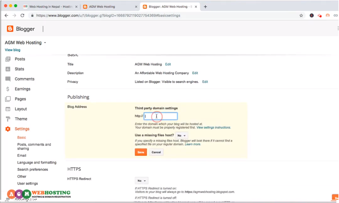 How to Use A Custom Domain In Blogger