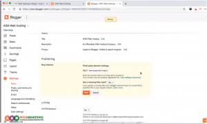 How to Use A Custom Domain In Blogger