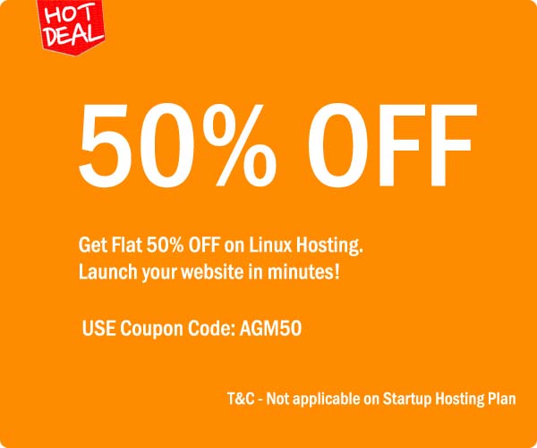 Special Hosting Offers, Deals and Coupons - AGM Web Hosting